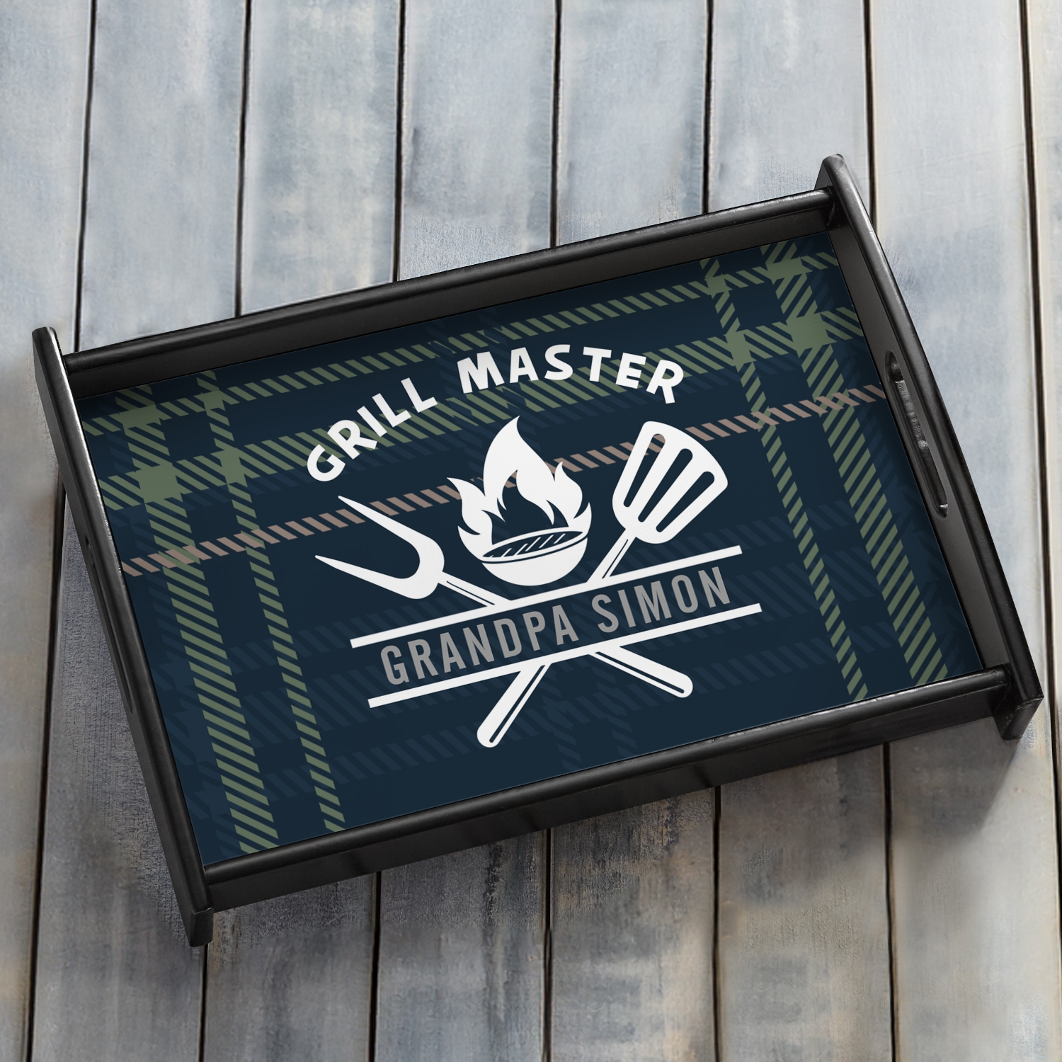 Legendary Grill Master BBQ Wood Tray at Gifts.com