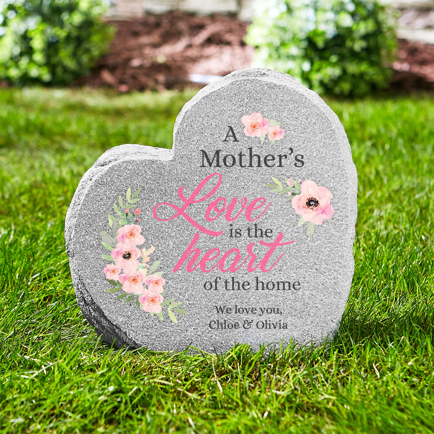 Love Is Standing Heart Garden Stone at Gifts.com