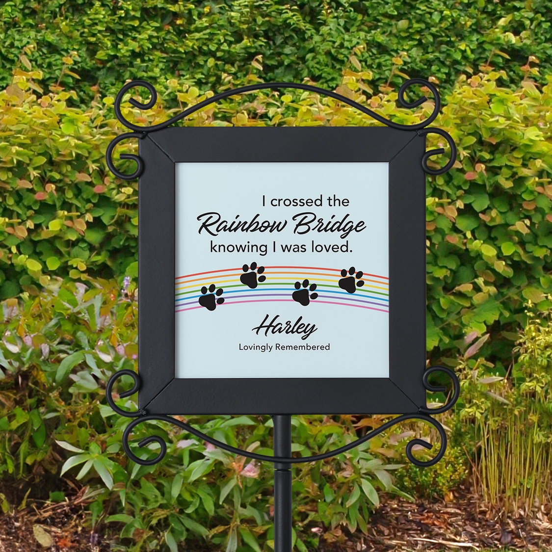 Over The Rainbow Bridge Garden Stake at Gifts.com
