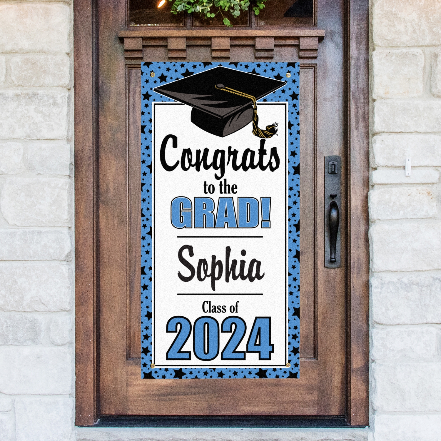 Graduation Celebration Personalized Door Banner at Gifts.com