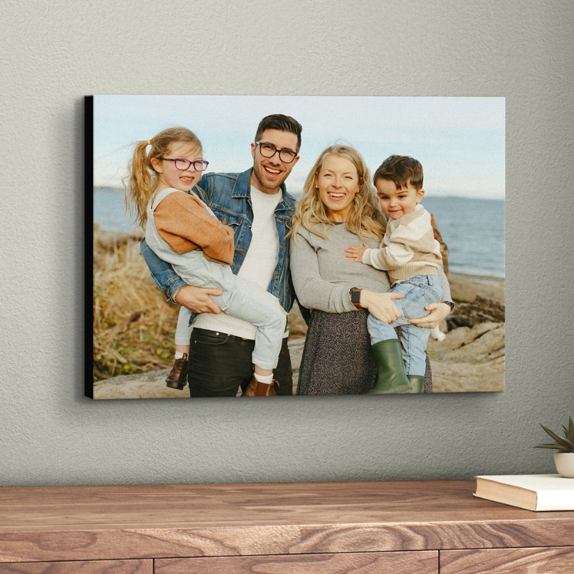 Captured Moments Personalized Photo Canvas at Gifts.com