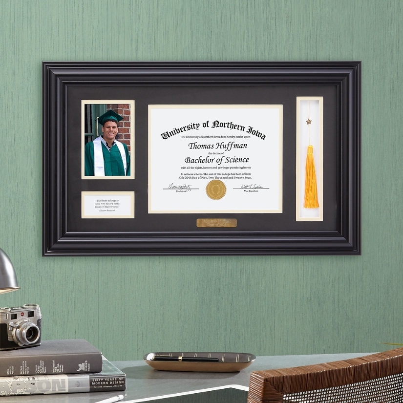 Graduation Diploma and Tassel Personalized Frame at Gifts.com