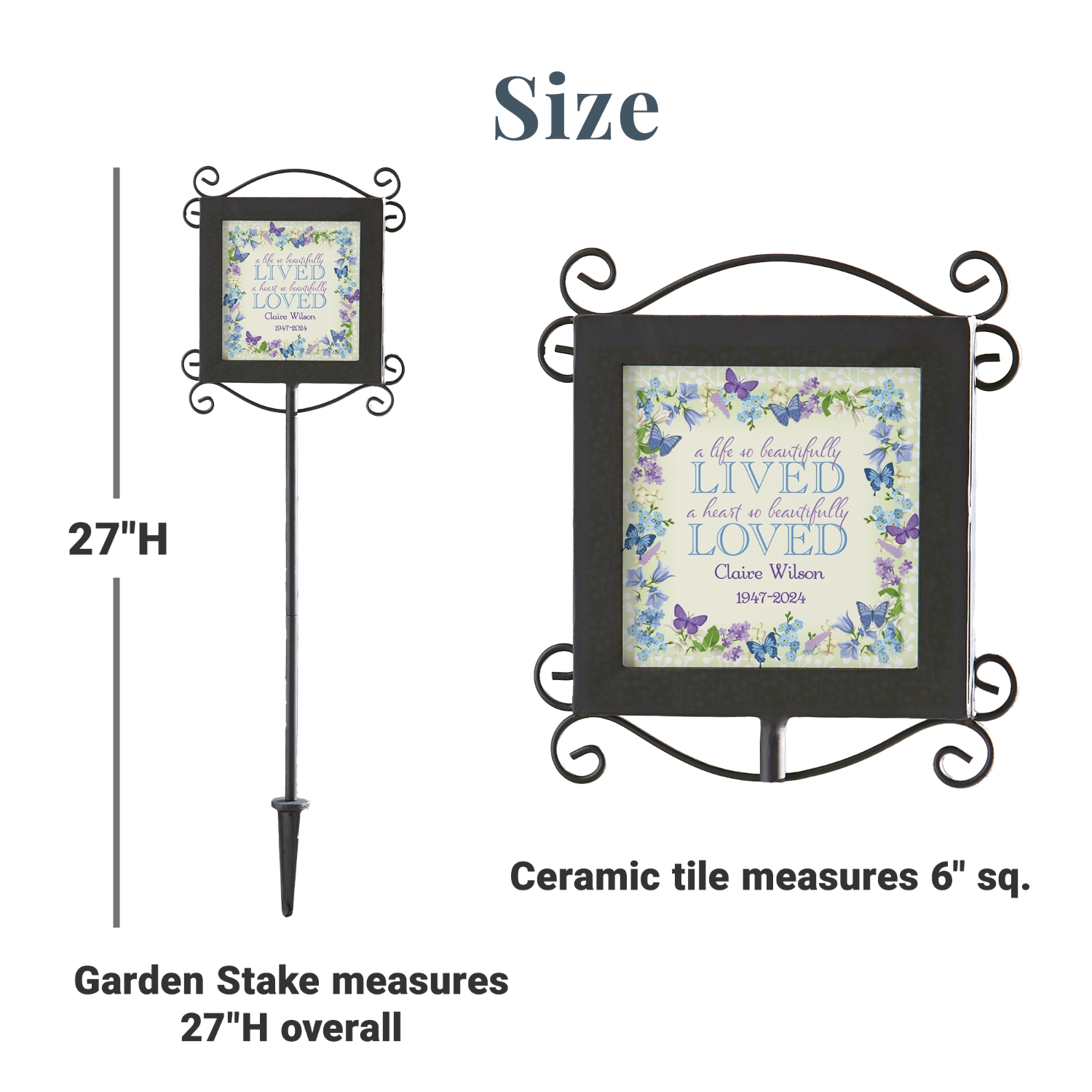 A Beautiful Life Memorial Garden Stake | Personal Creations