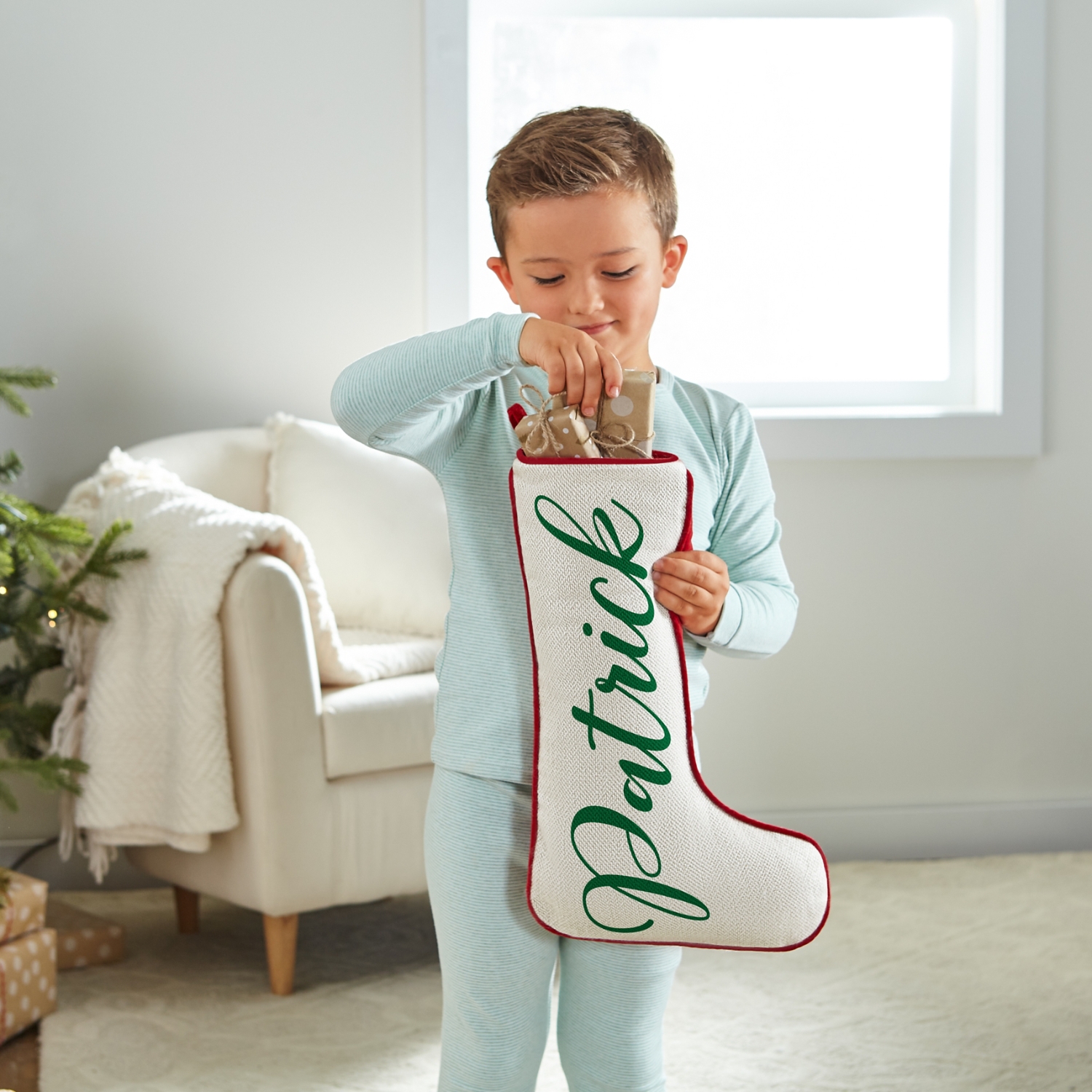 Swirl Name Stocking | Personal Creations