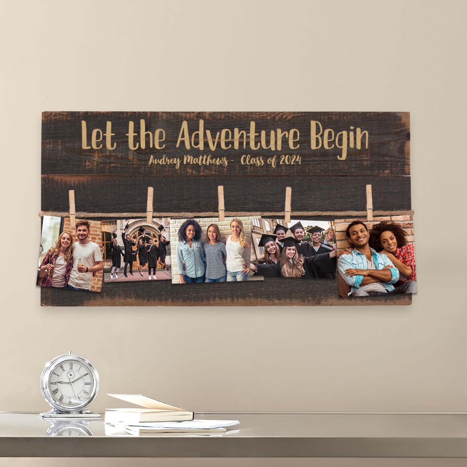Adventure Begins Graduation Pallet Wall Art | Personal Creations