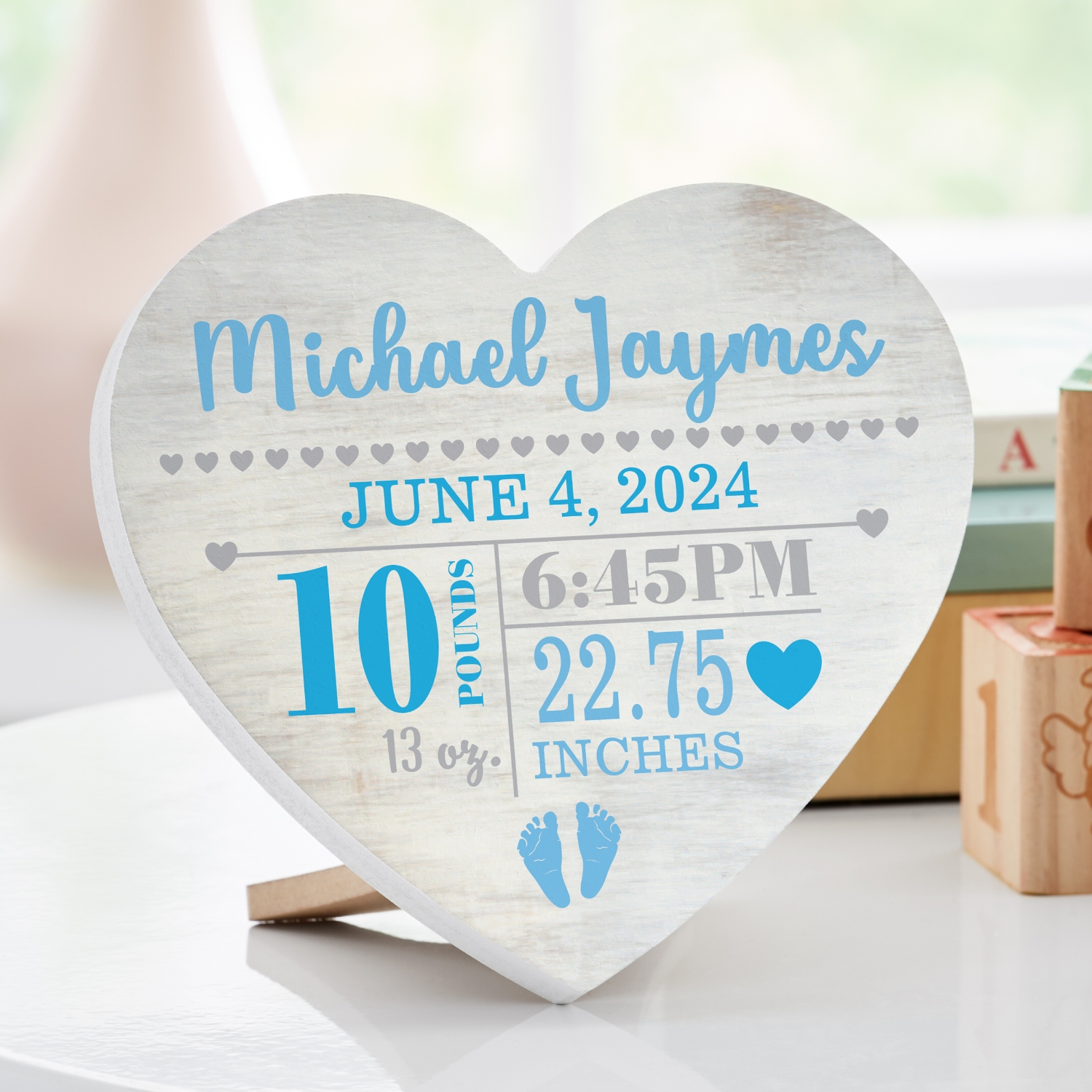 Cherished Little Love Personalized Wooden Heart at Gifts.com