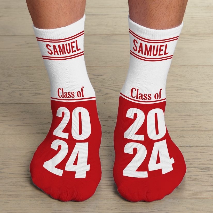 School Color Graduation Socks | Personal Creations