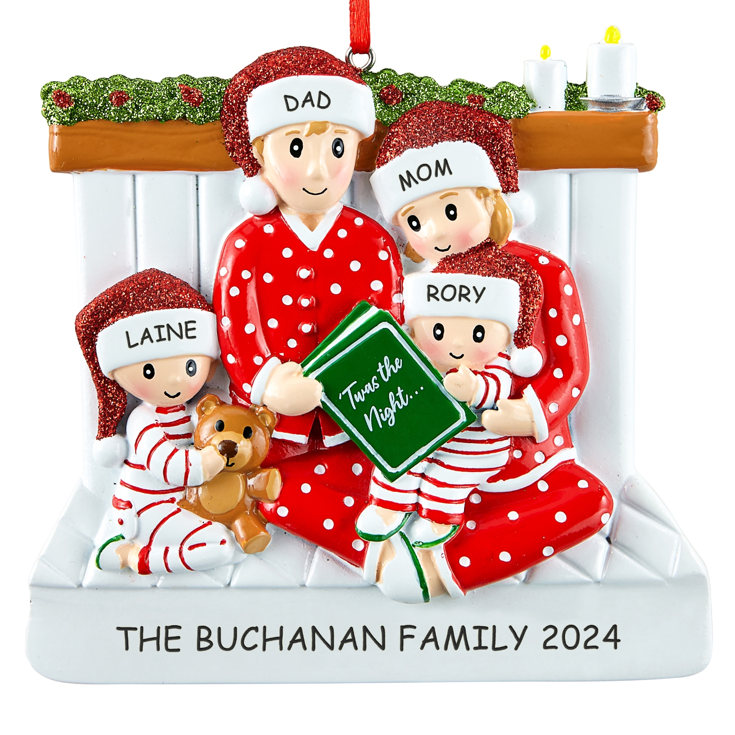 Story Time Family Ornament | Personal Creations