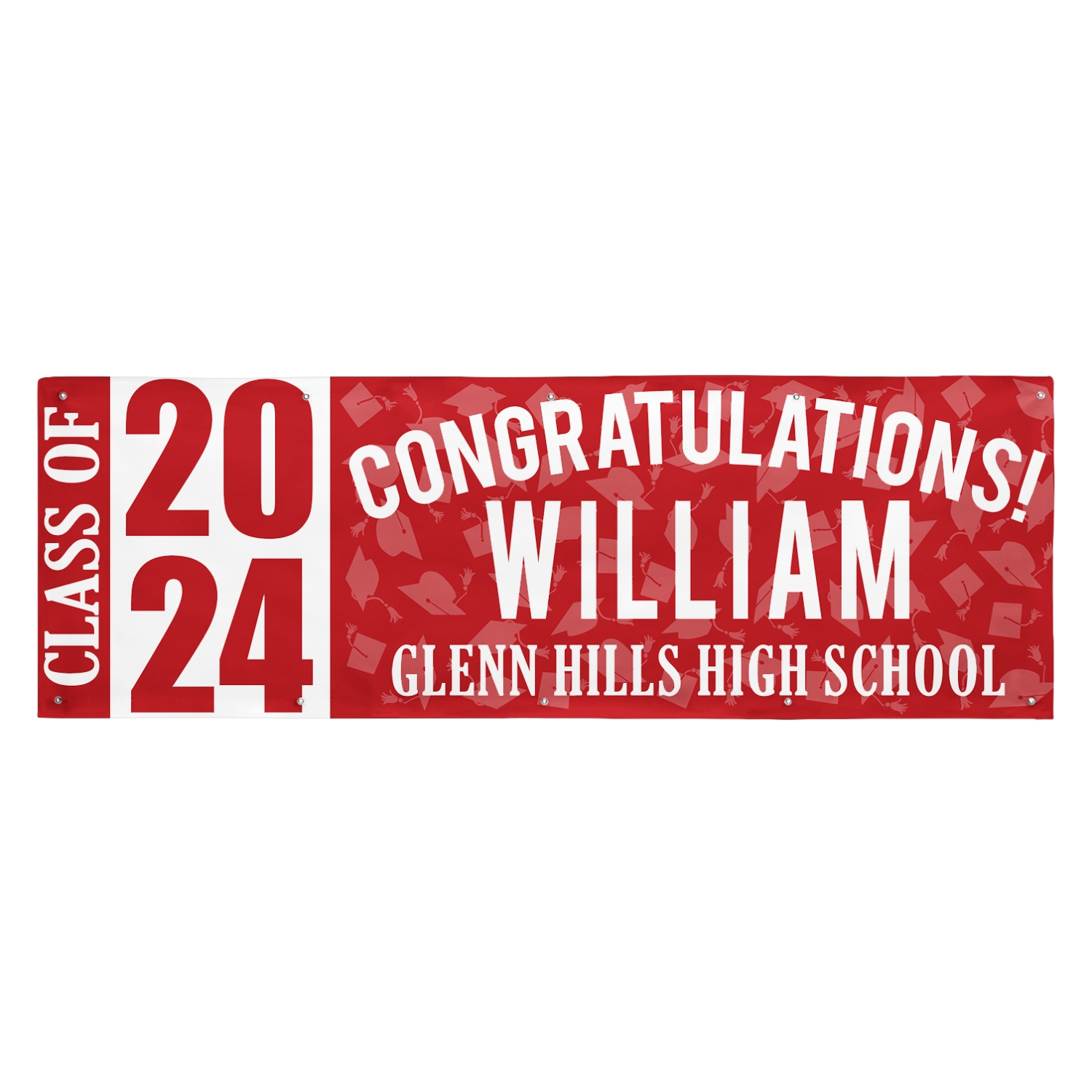 Best in Class Graduation Banner-Red-10ft at Gifts.com