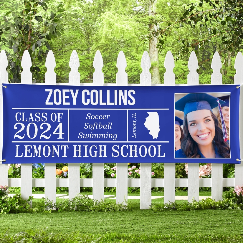 Graduate Highlights Personalized Photo Banner at Gifts.com