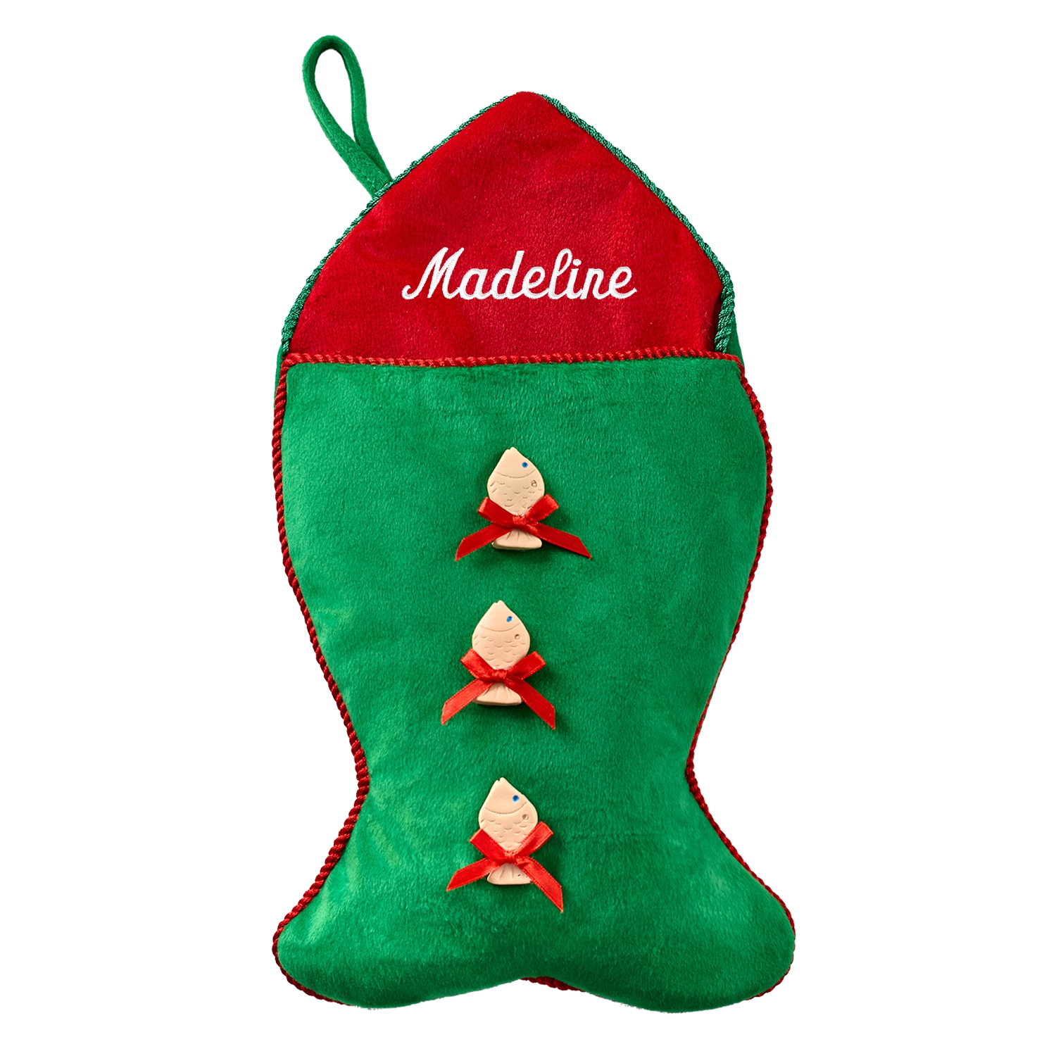 Pet Stocking - Fish - Script Font at Gifts.com