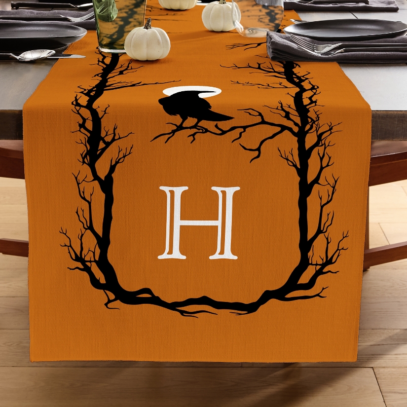 Raven Initial Table Runner | Personal Creations