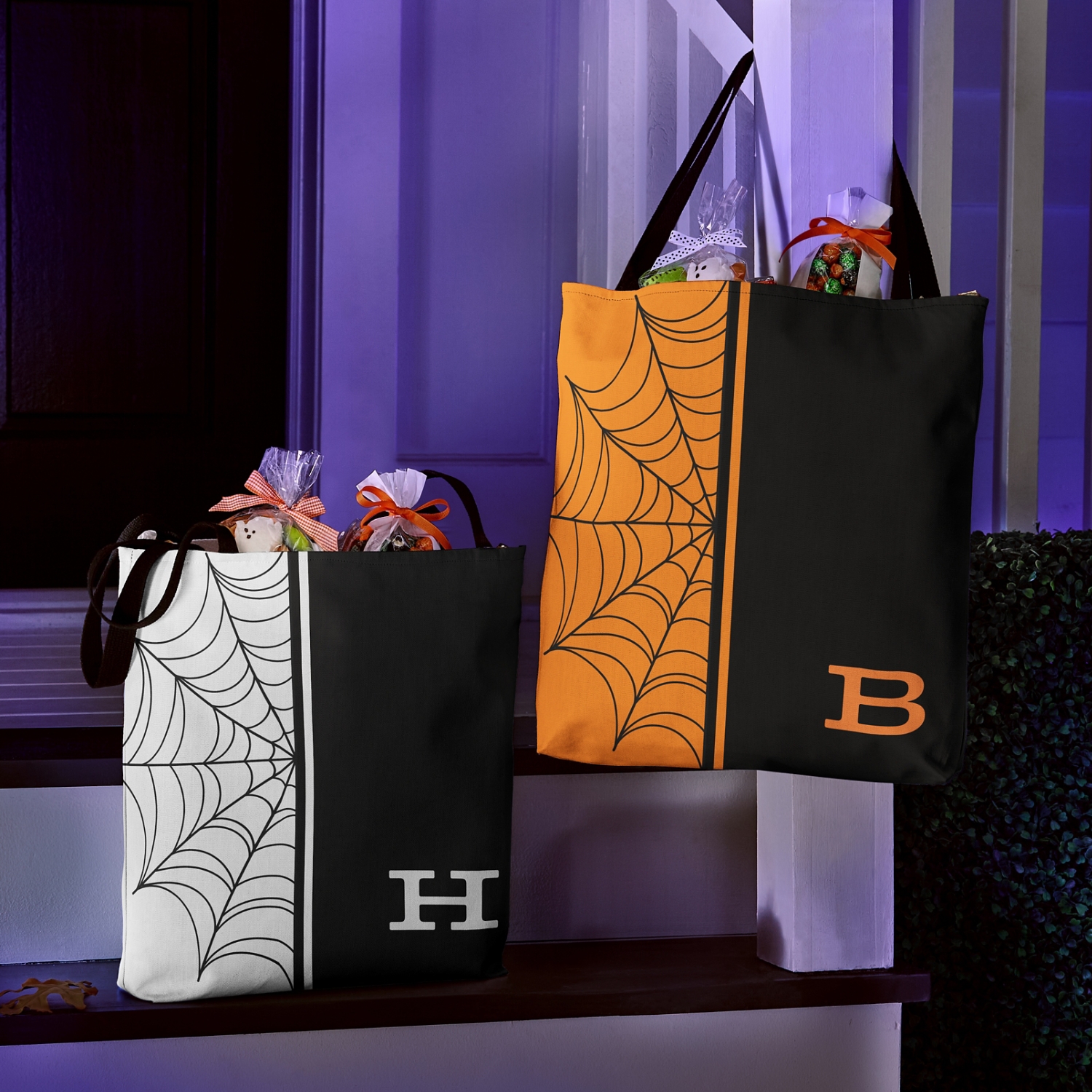 Web and Initial Tote Bag at Gifts.com