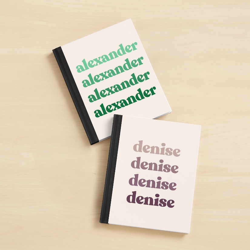 Colorful Name Notebook | Personal Creations