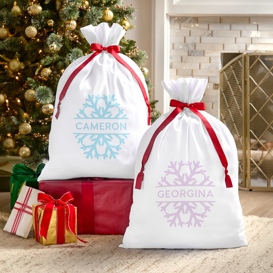 Snowflake Name Oversized Gift Bag | Personal Creations