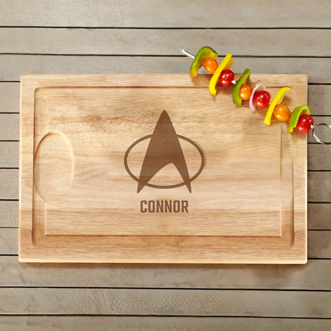 Star Trek™ The Next Generation Delta Maple Wood Cutting Board ...