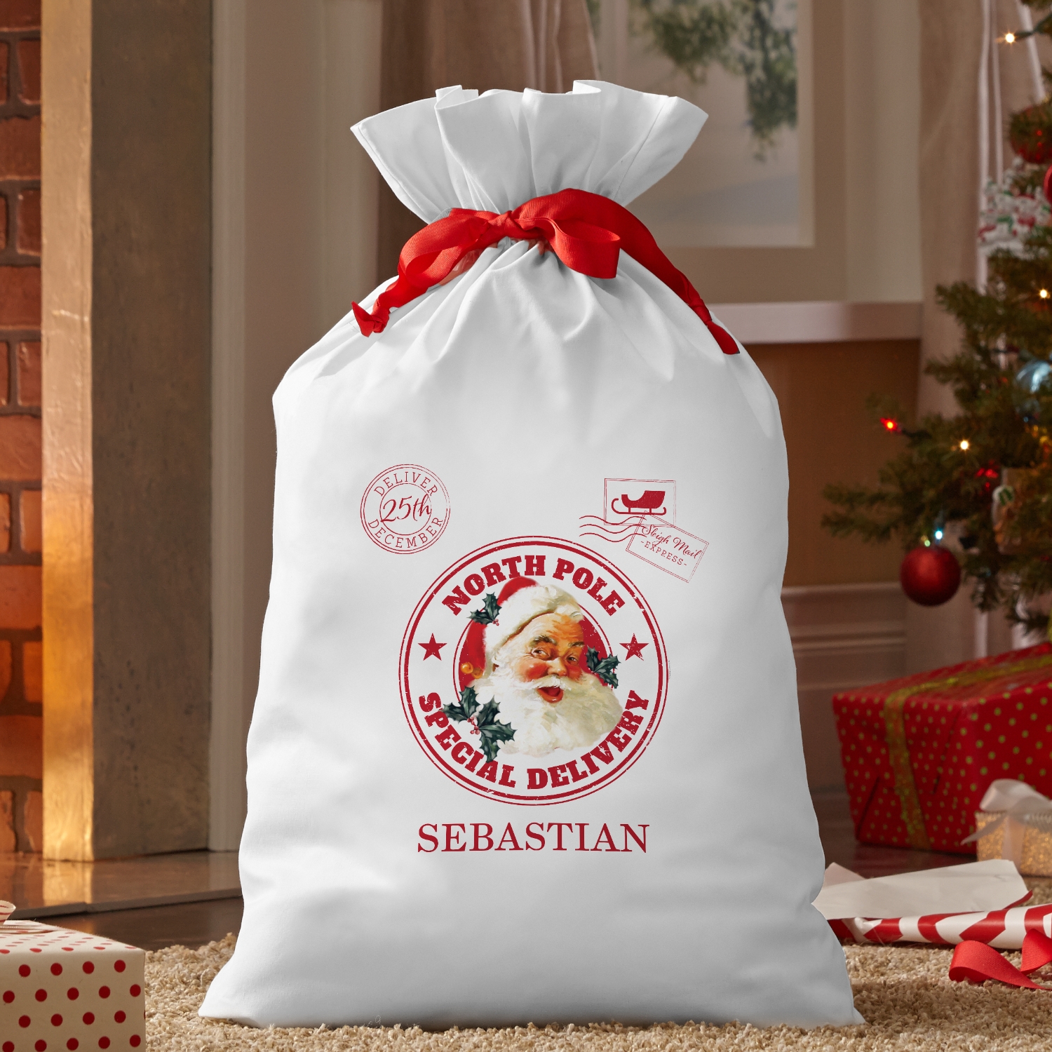 North Pole Special Delivery Oversized Gift Bag | Personal Creations