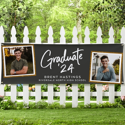 Sign of Success Graduation Photo Banner | Personal Creations