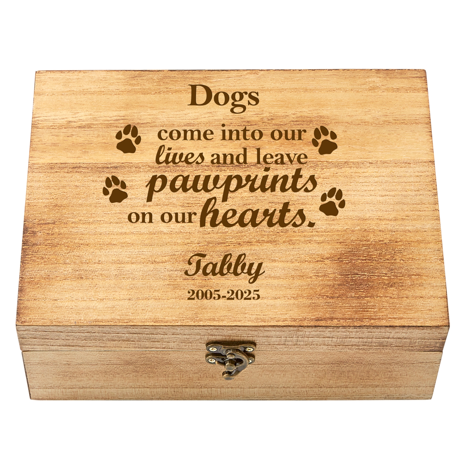 Heart-to-Paw Sympathy Memory Box - Dog at Gifts.com