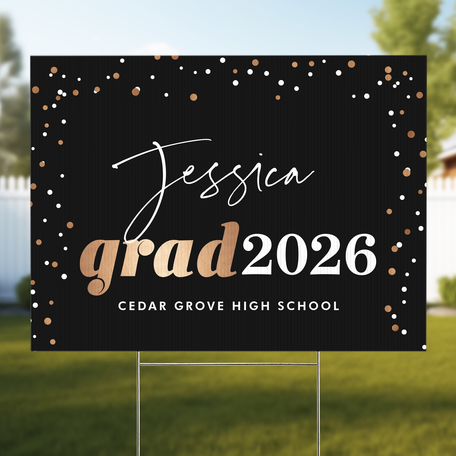 Sparkle and Shine Graduation Yard Sign at Gifts.com
