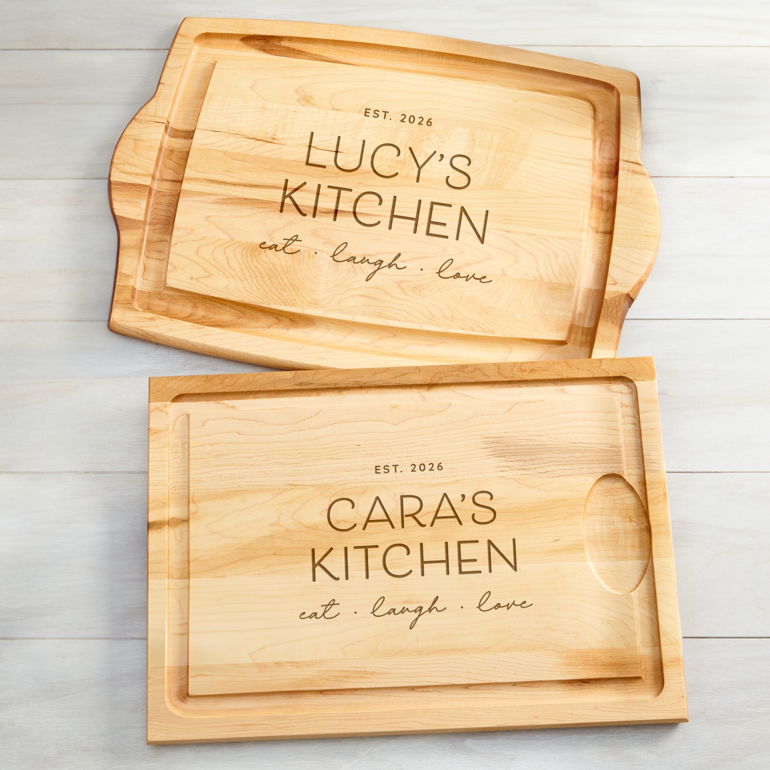 Eat Laugh Love Cutting Board at Gifts.com