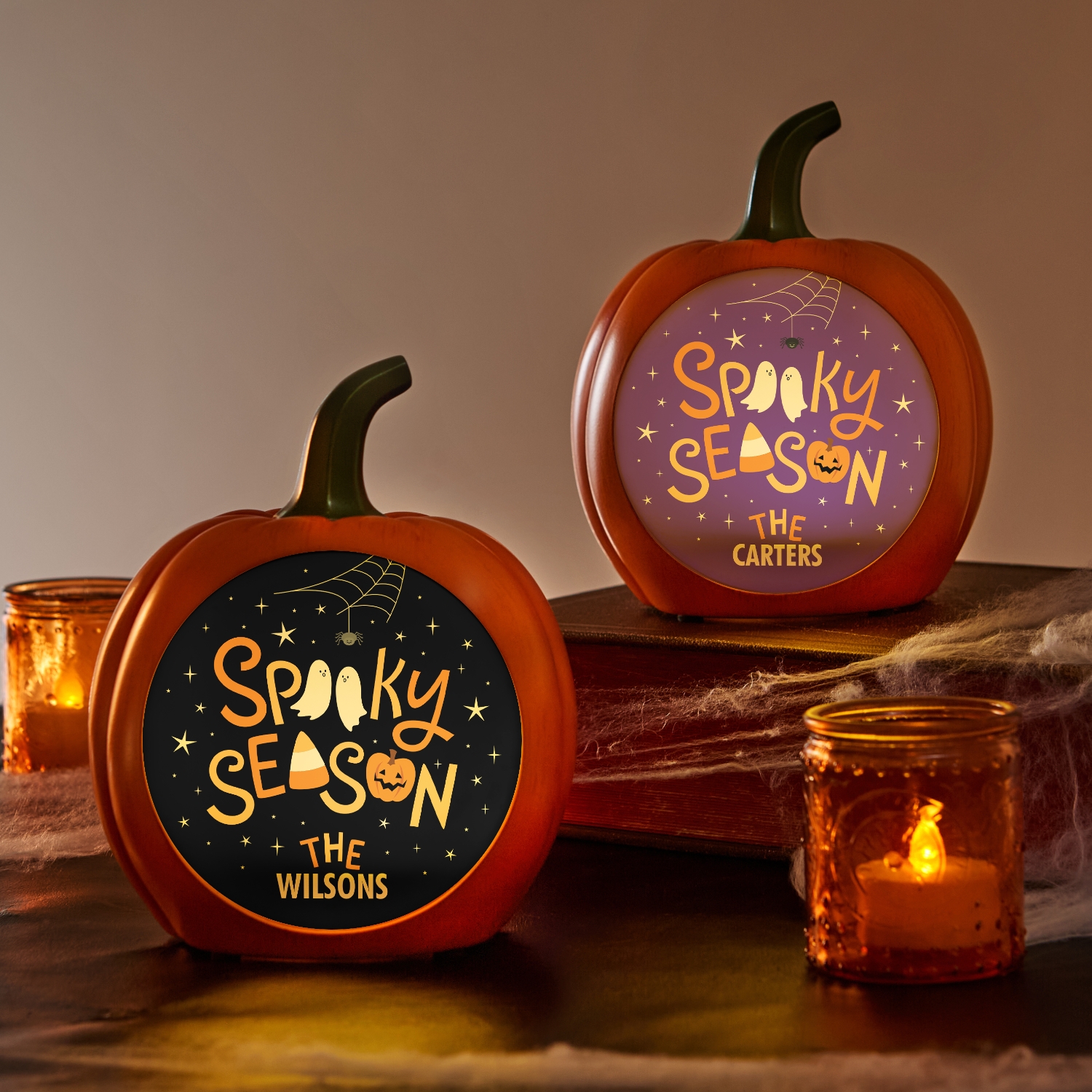 Illuminated Large Spooky Pumpkin at Gifts.com