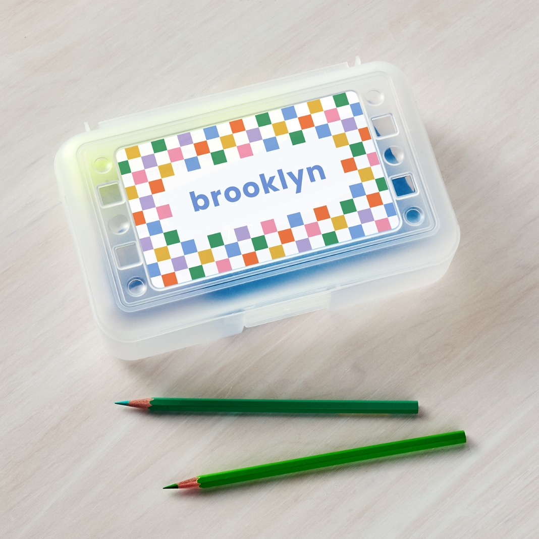 Candy Checkers Pencil Case | Personal Creations