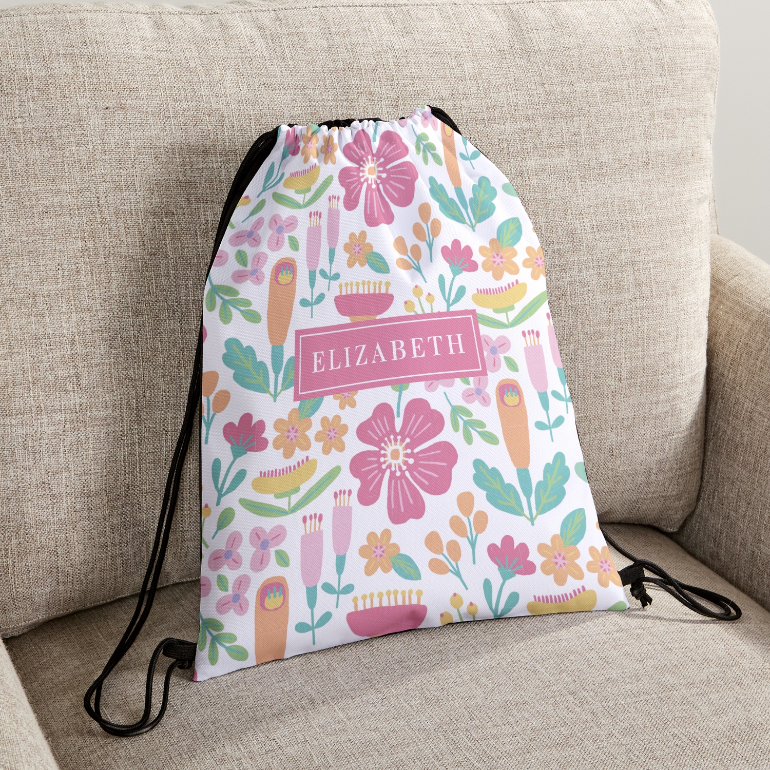 Floral Fantasy Drawstring Bag at Gifts.com