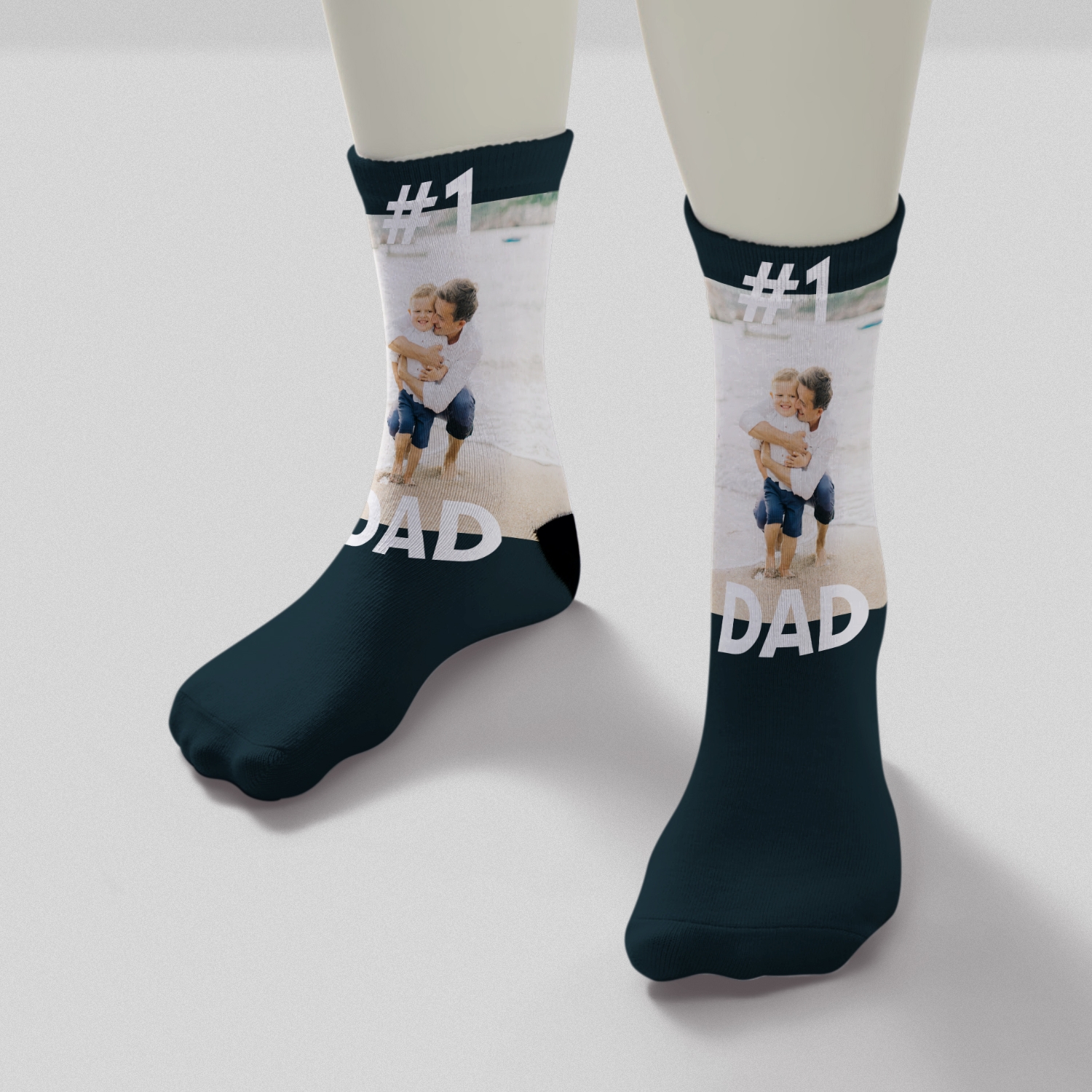 Top Dad Photo Socks at Gifts.com