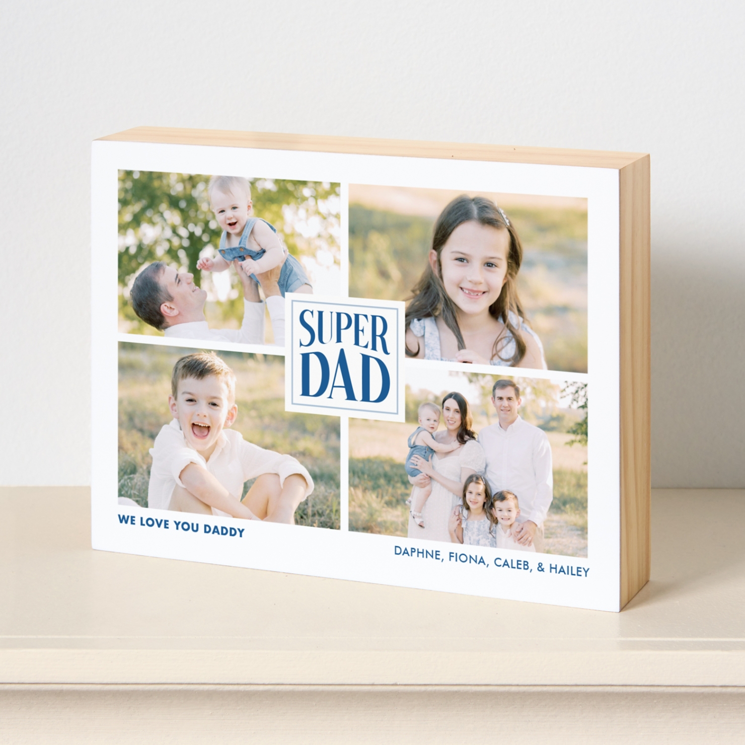 Heroic Dad Wood Block at Gifts.com