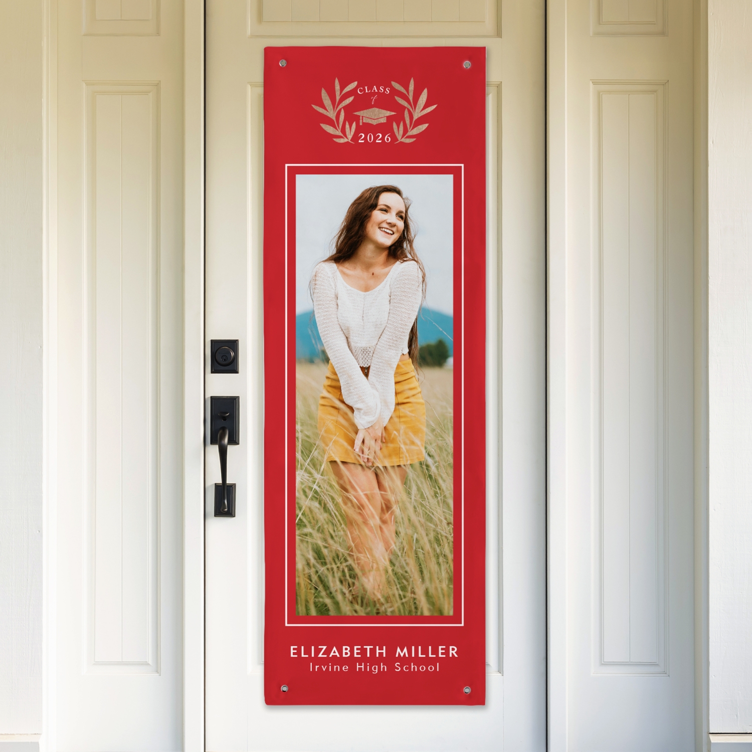 School Emblem Graduation Photo Banner at Gifts.com