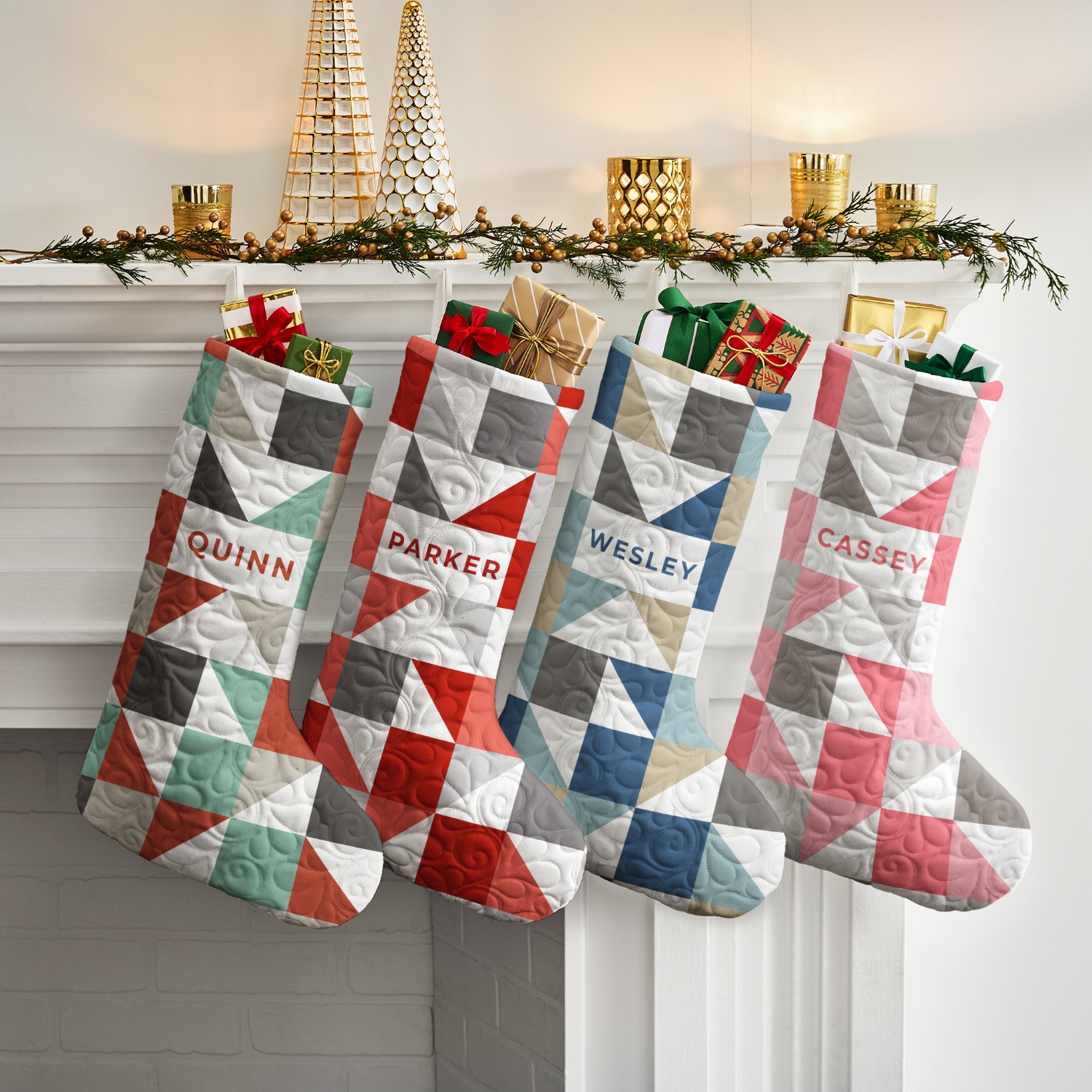 Scandinavian Cozy Patchwork Stocking | Stocking Shop