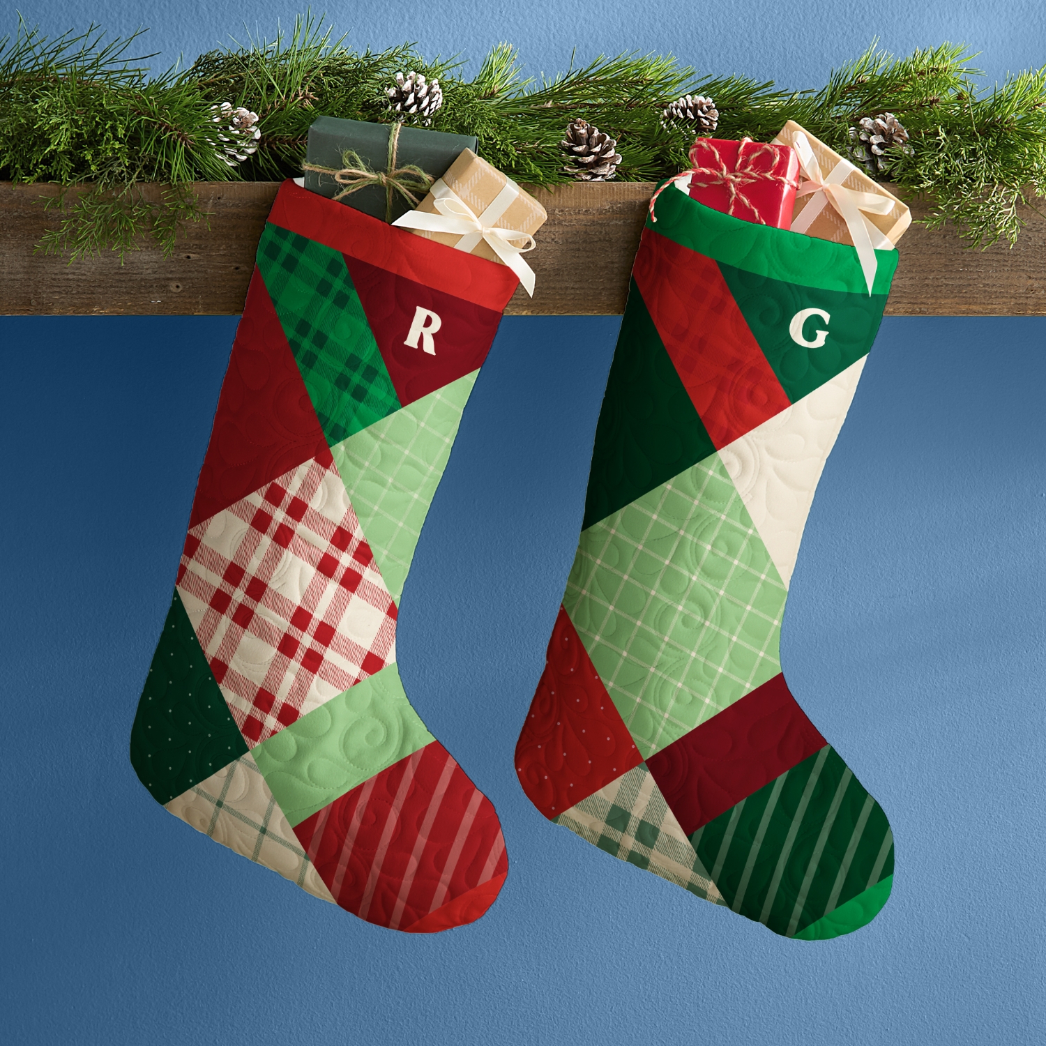 Patches Quilted Stocking at Gifts.com