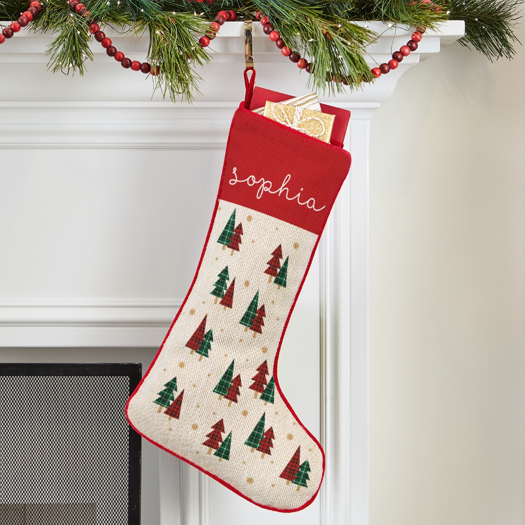 Plaid Forest Stocking | Personal Creations