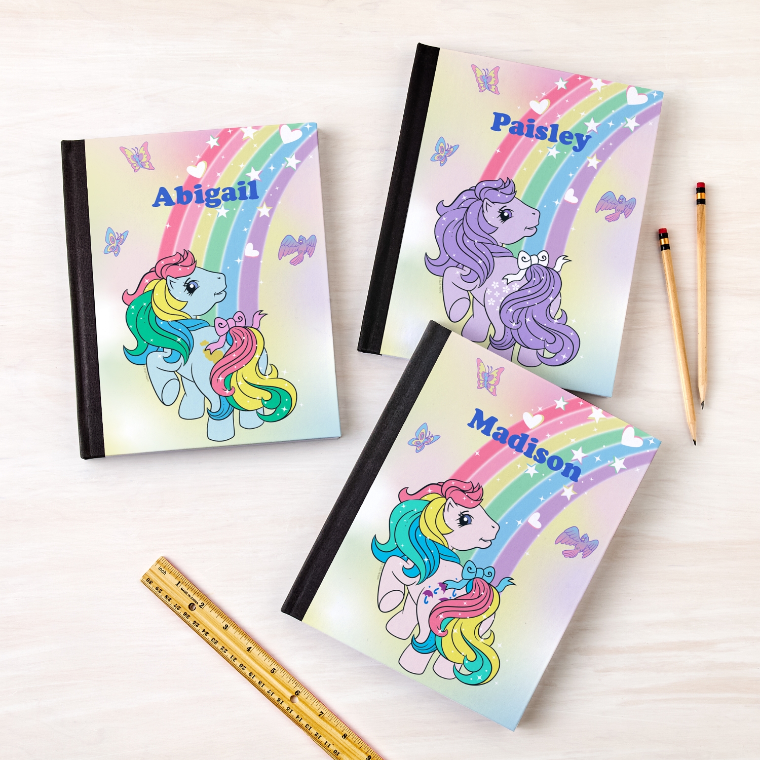 My Little Pony Retro Chasing Rainbows Notebook at Gifts.com