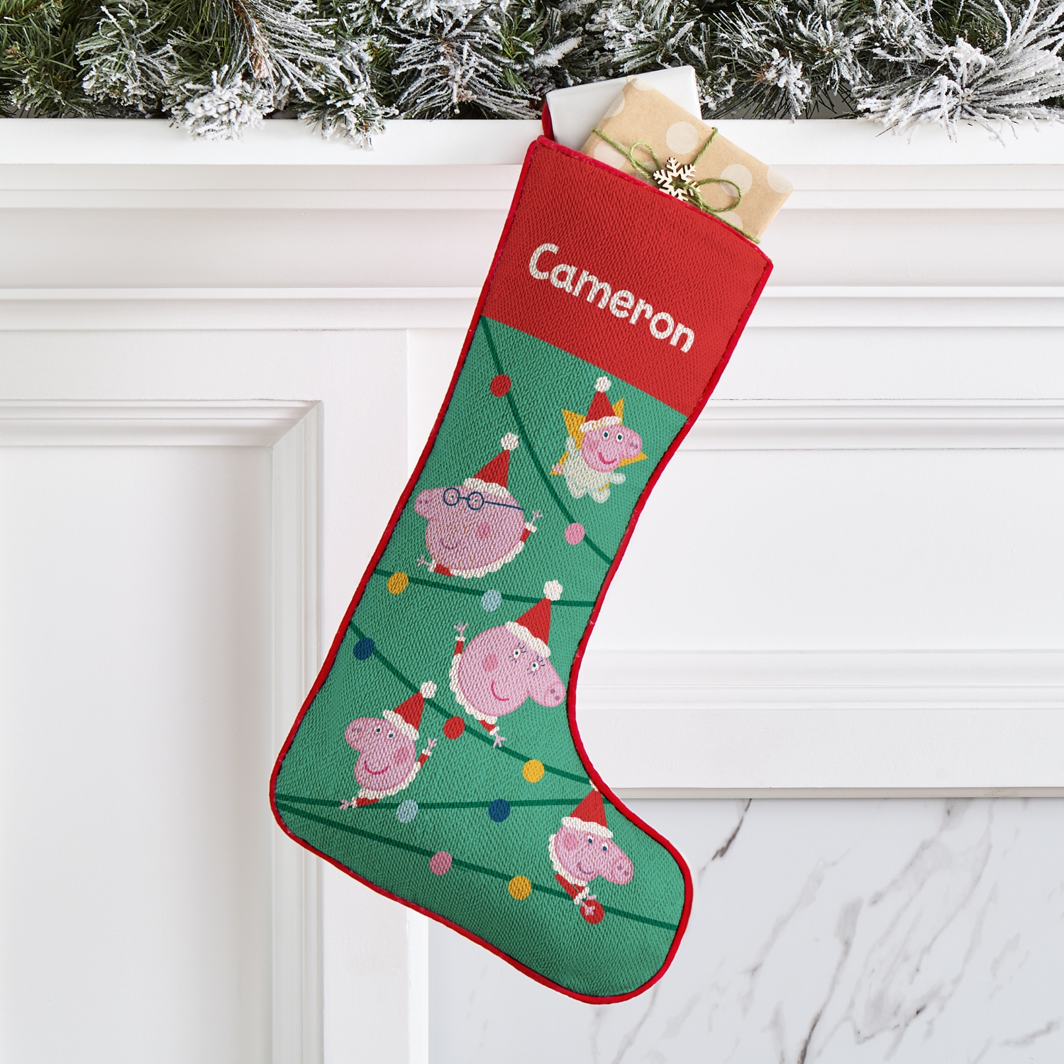 Peppa Pig Festive Family Stocking at Gifts.com