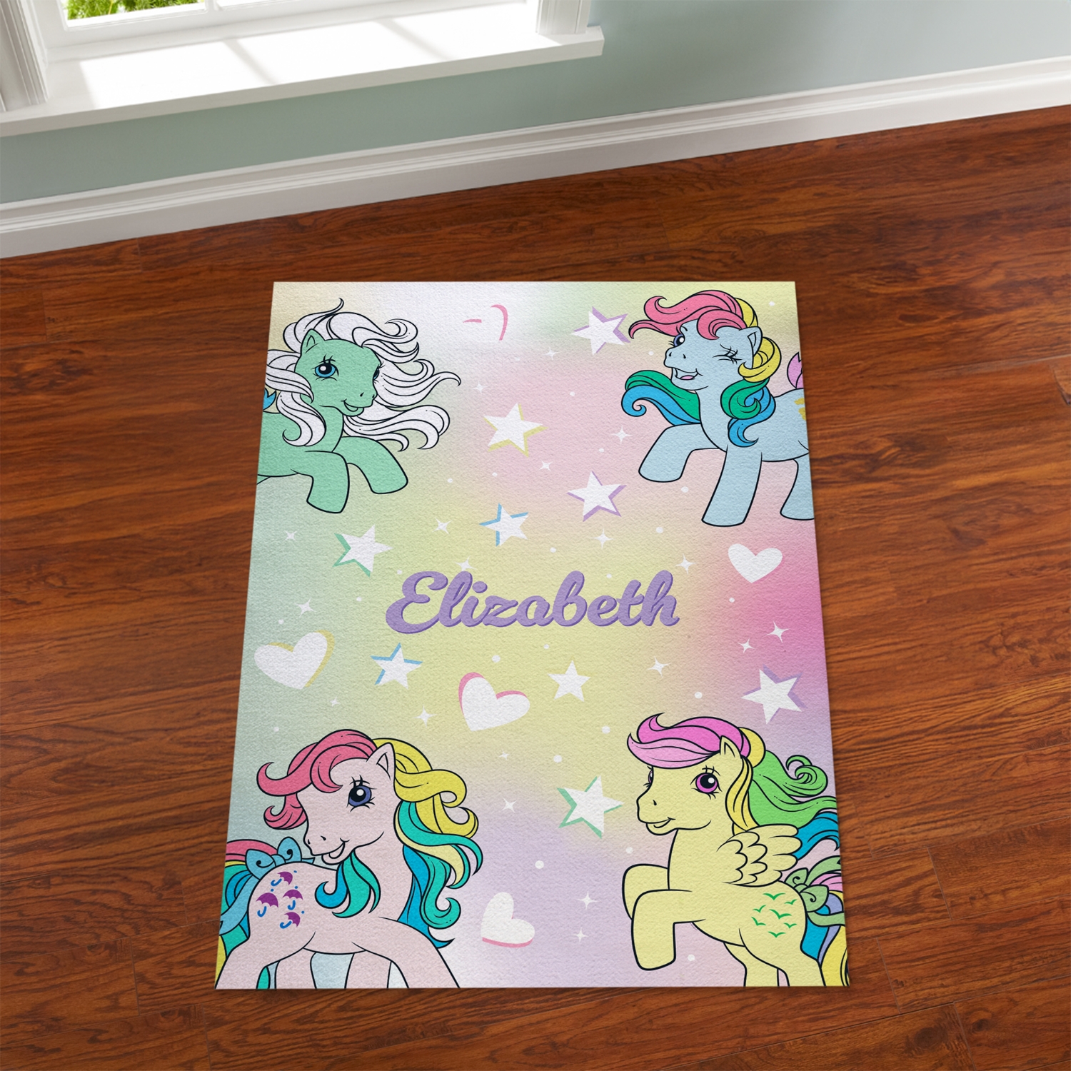 My Little Pony Retro Pastel Stars Playmat at Gifts.com