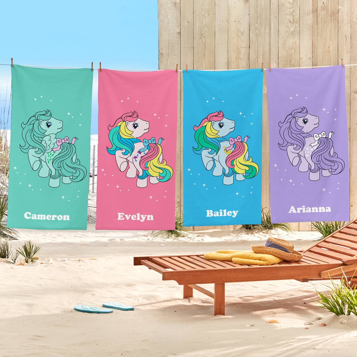 My Little Pony Retro Character Beach Towel at Gifts.com