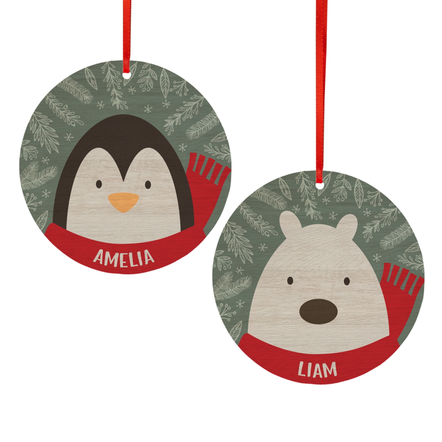 Creature Family Round Bauble - Set of 2 at Gifts.com