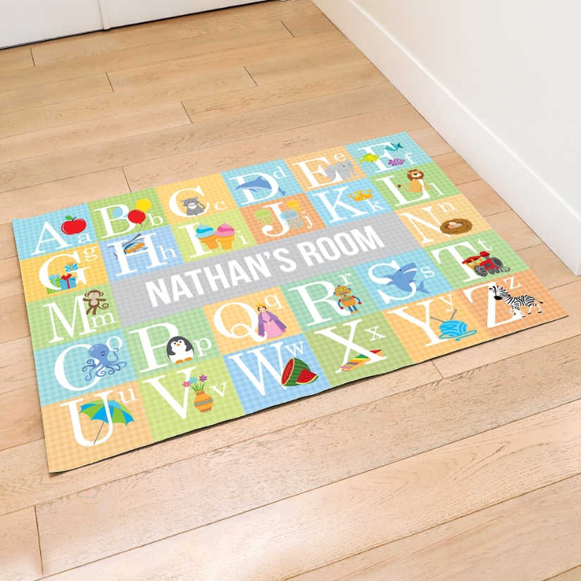 Children's Alphabet Personalized Playmat at Gifts.com