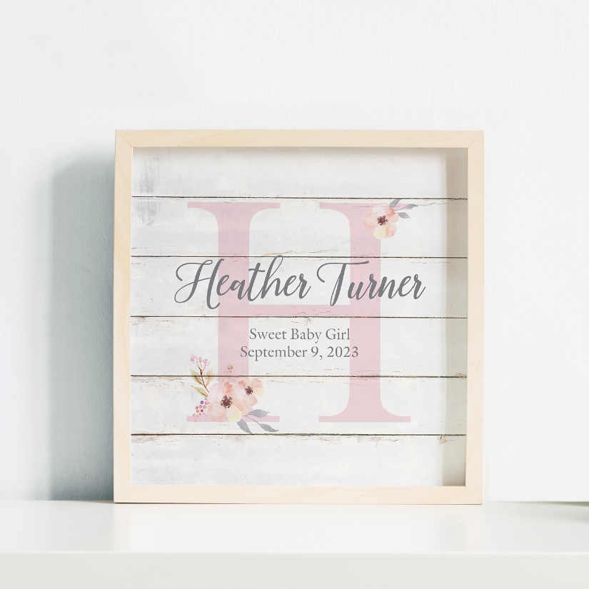 Elegantly Luxe Baby Name Personalized Canvas | Parker & Pip