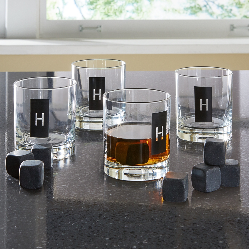 Personalized Double Old Fashioned Glass Set at Gifts.com