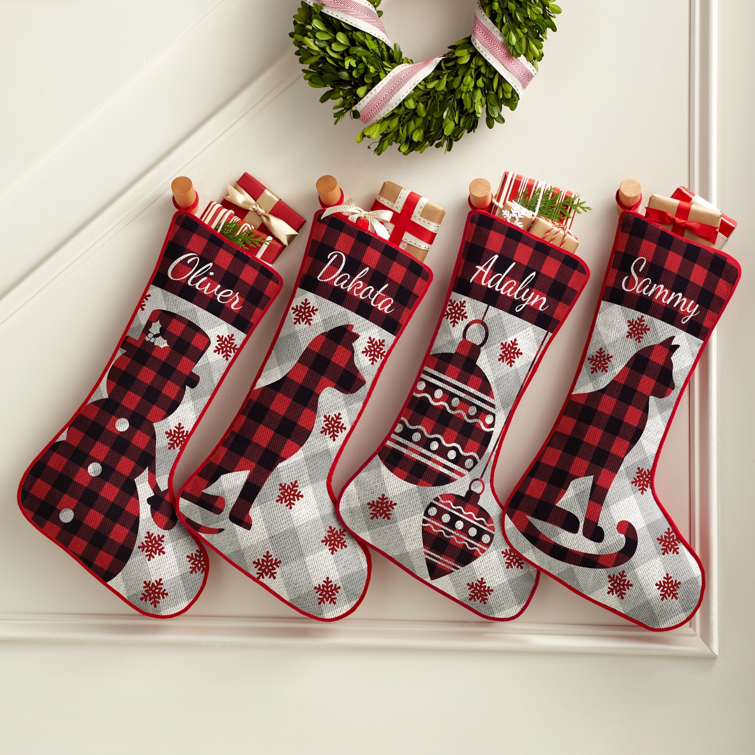Rustic Holidays Plaid Stocking | Stocking Shop