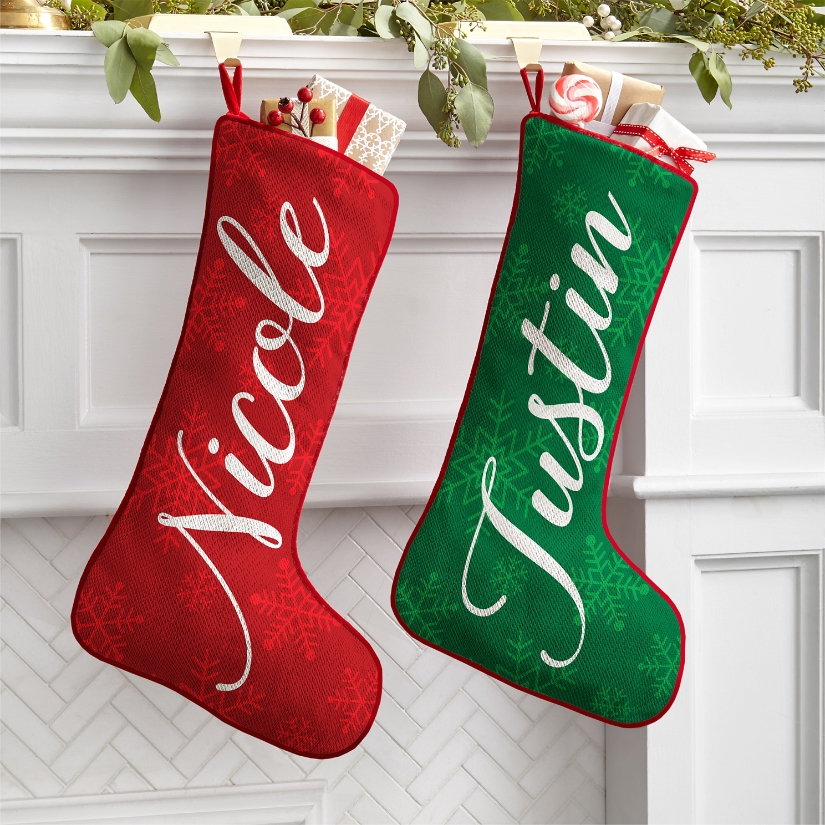 Colorful Swirl Name Stocking at Gifts.com