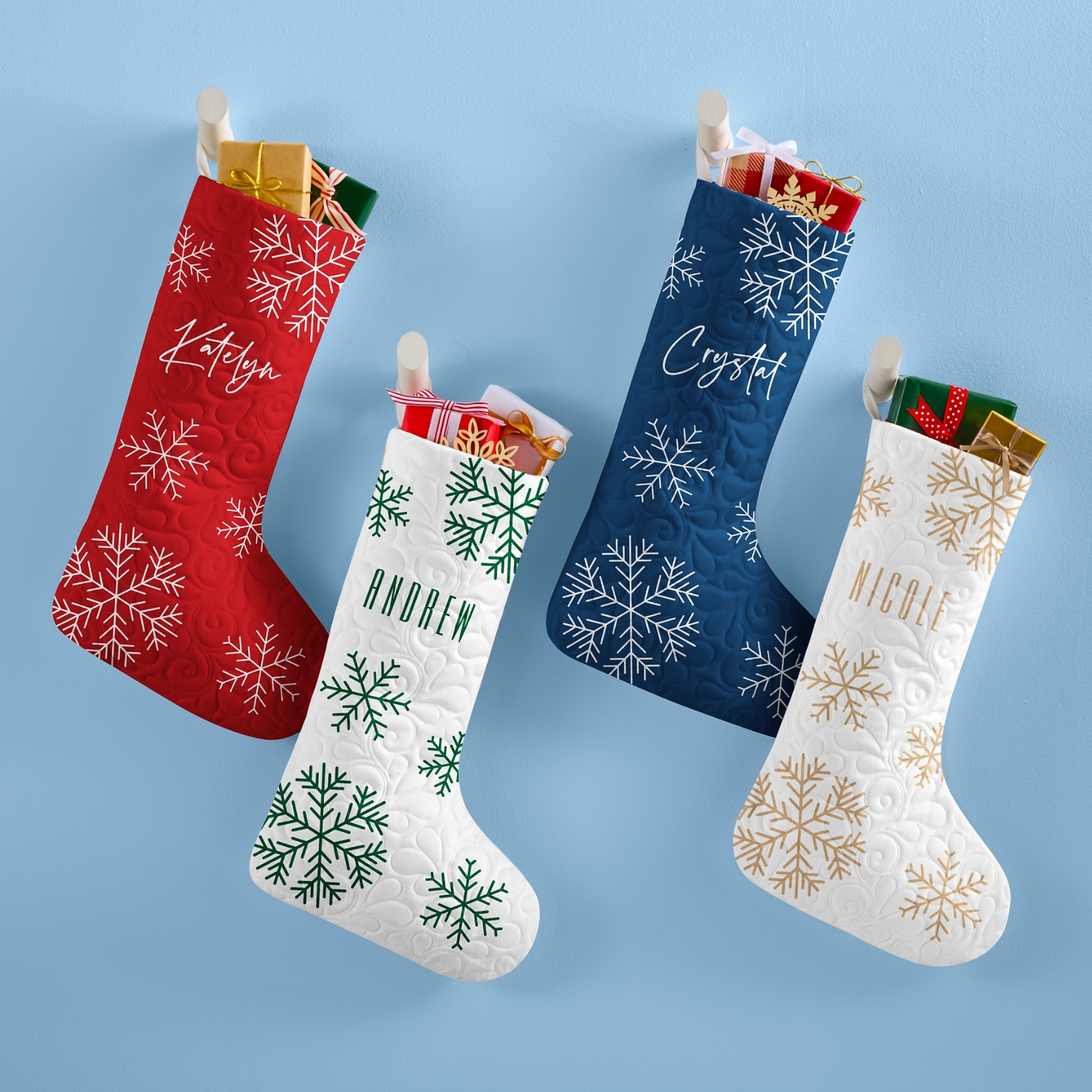 Snowflake Quilted Stocking | Stocking Shop