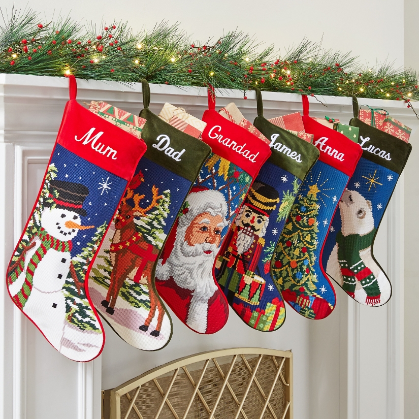 Vintage Needlepoint Stocking at Gifts.com