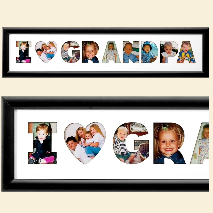 I Heart Name Frame Collage - Horizontal at Gifts.com